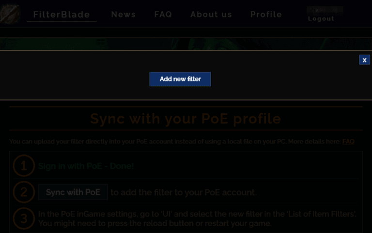 [PoE]アイテムフィルターの導入方法！Sync版で設定してみた | ゲームの間